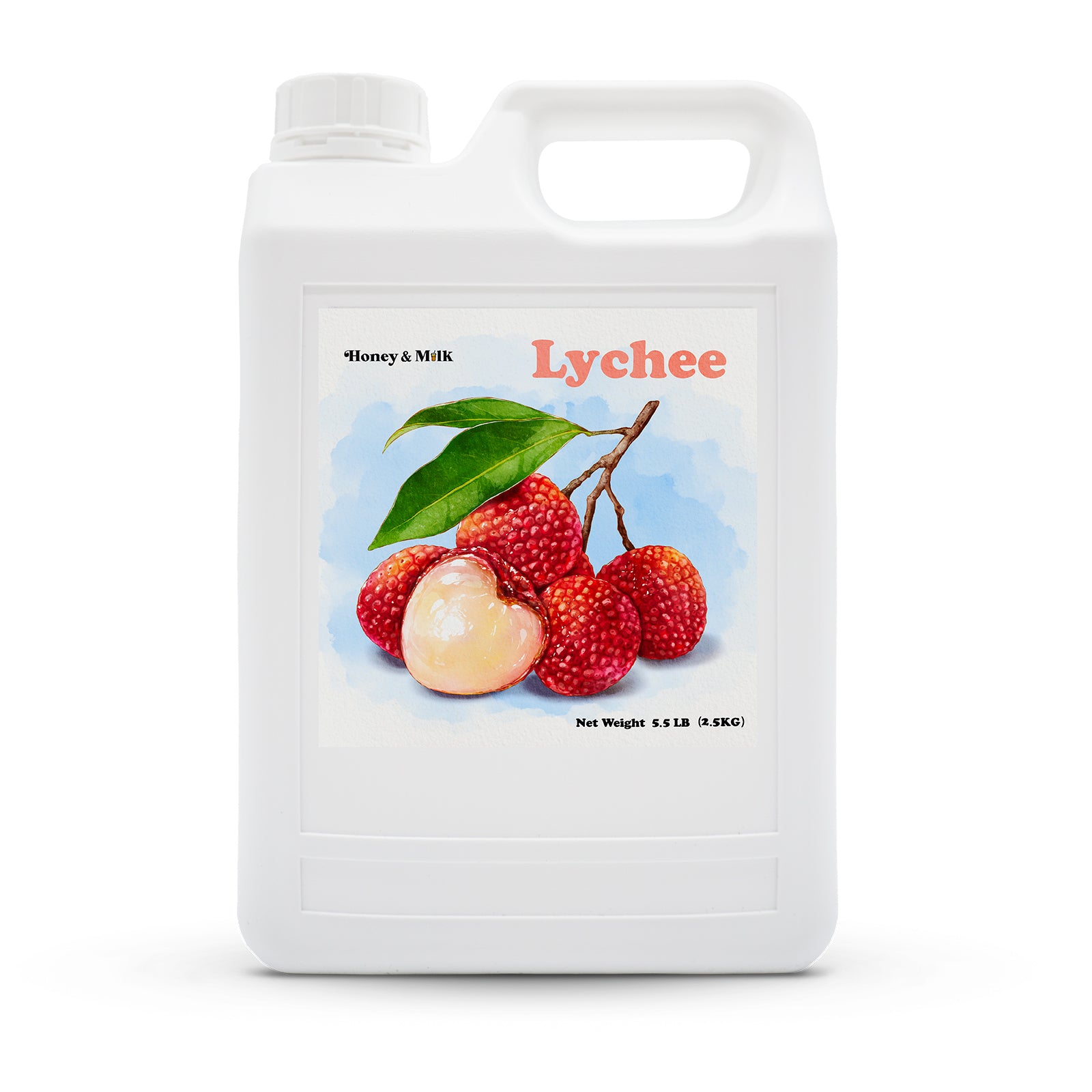 Honey and Milk Lychee Flavor Concentrate Syrup, Delicious Sweetener fo